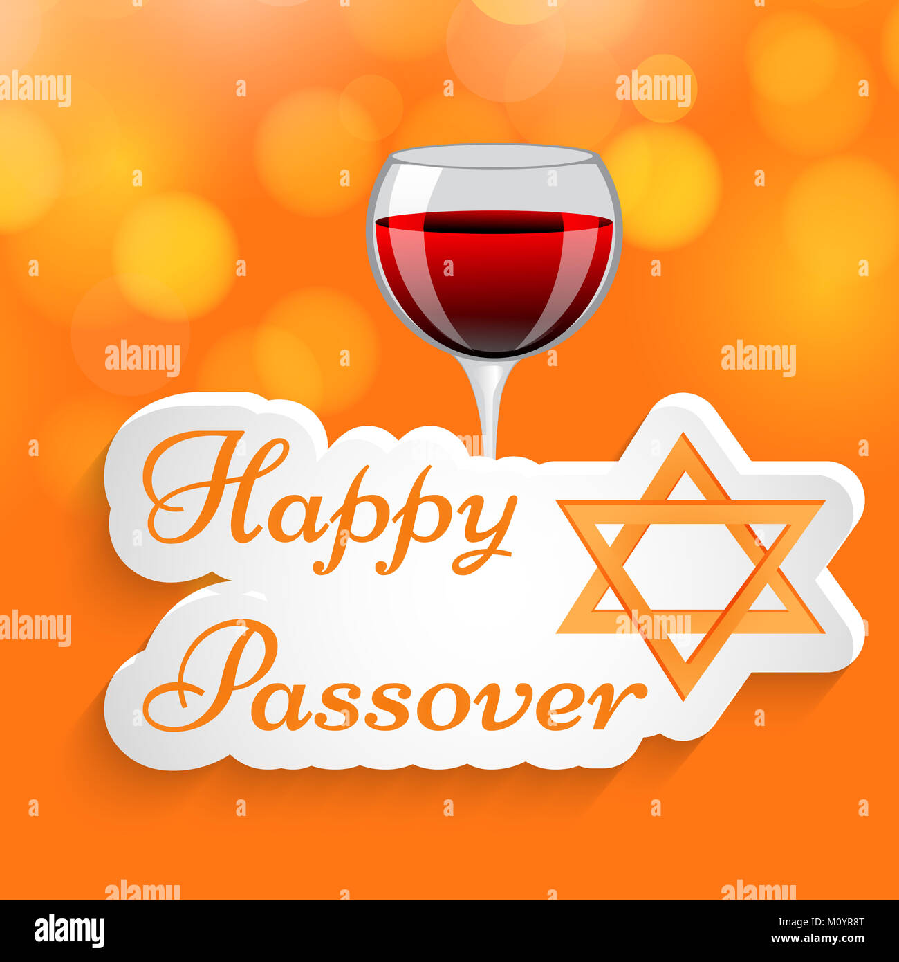 illustration of Jewish holiday Passover background Stock Photo - Alamy