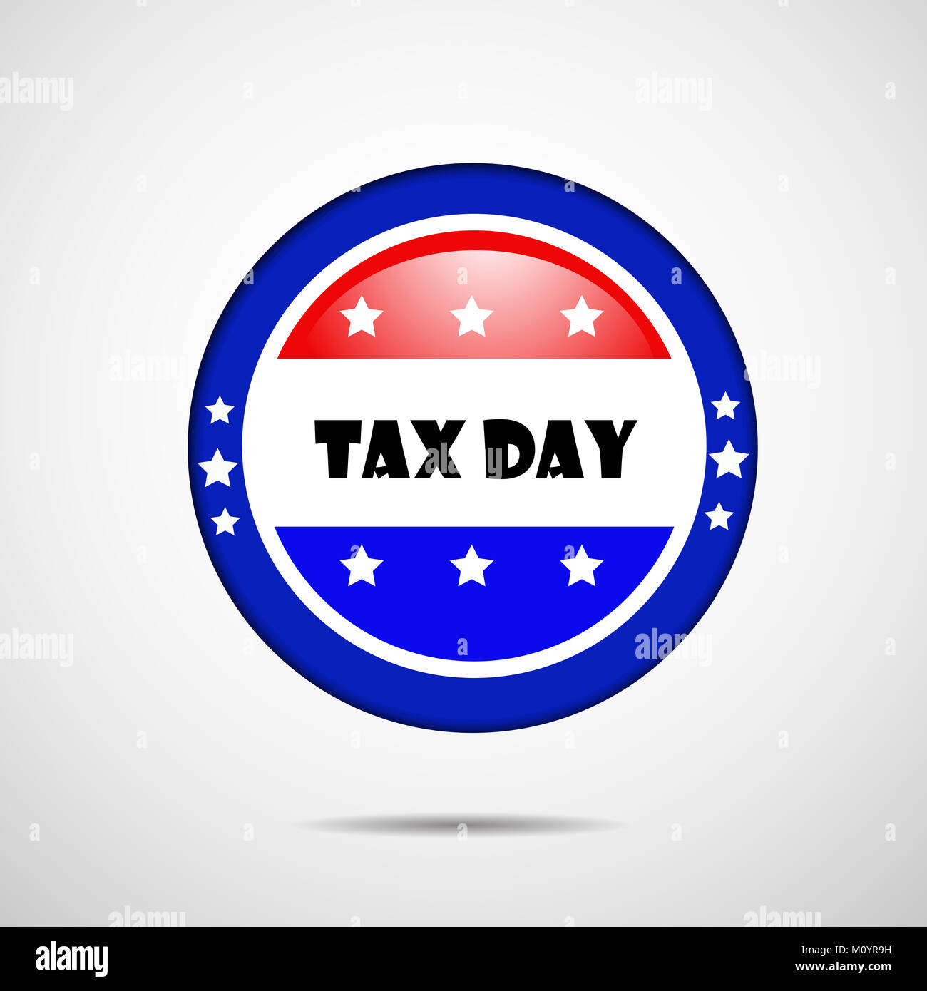illustration of U.S.A Tax Day background Stock Photo - Alamy