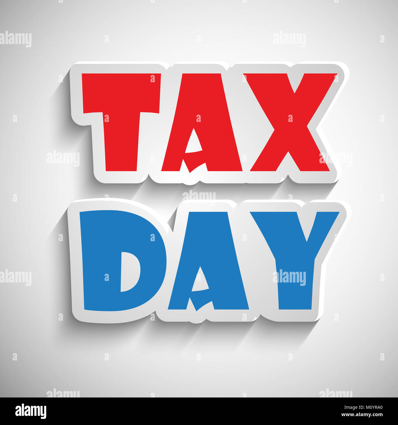 illustration of U.S.A Tax Day background Stock Photo - Alamy