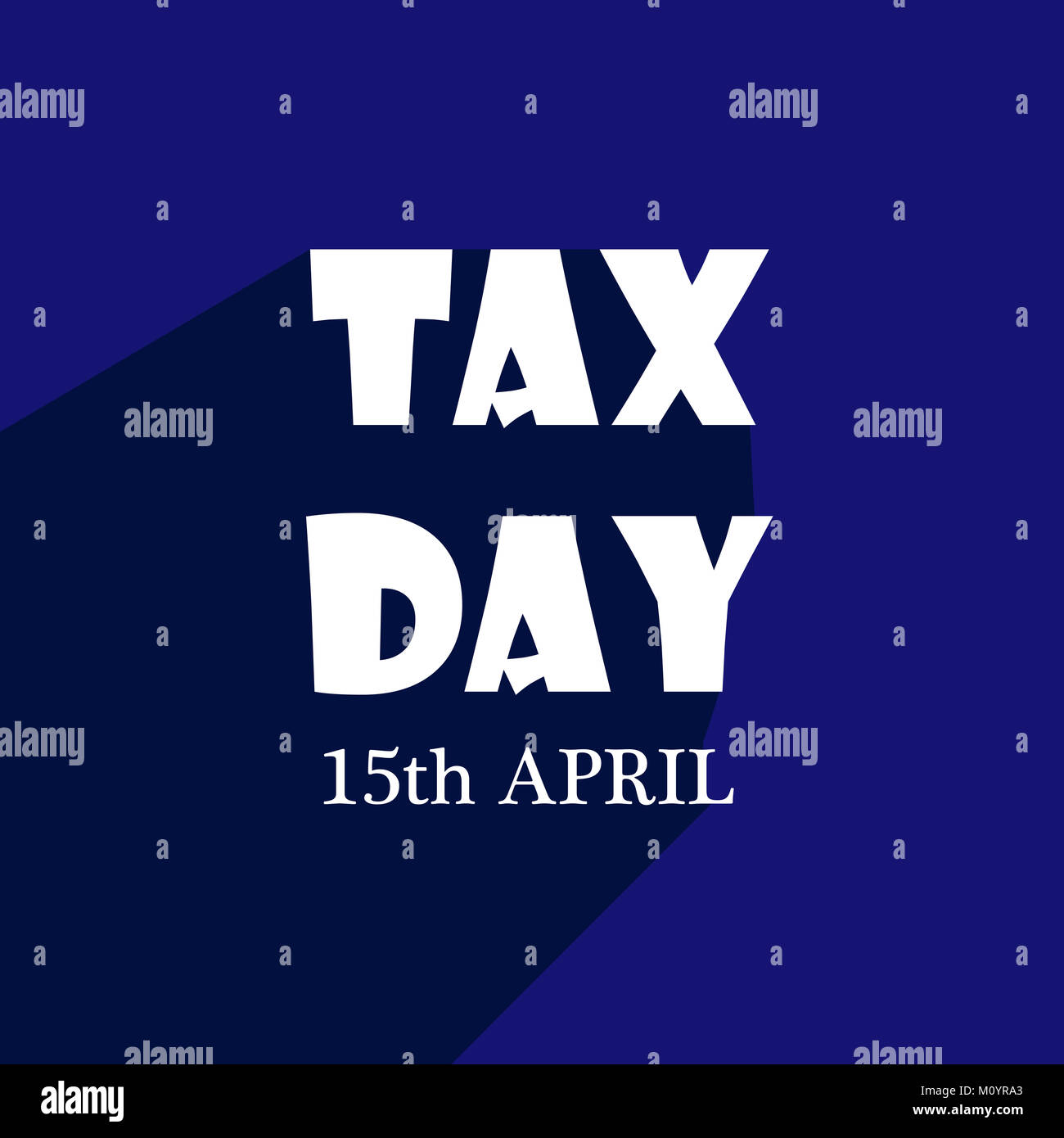 illustration of U.S.A Tax Day background Stock Photo - Alamy
