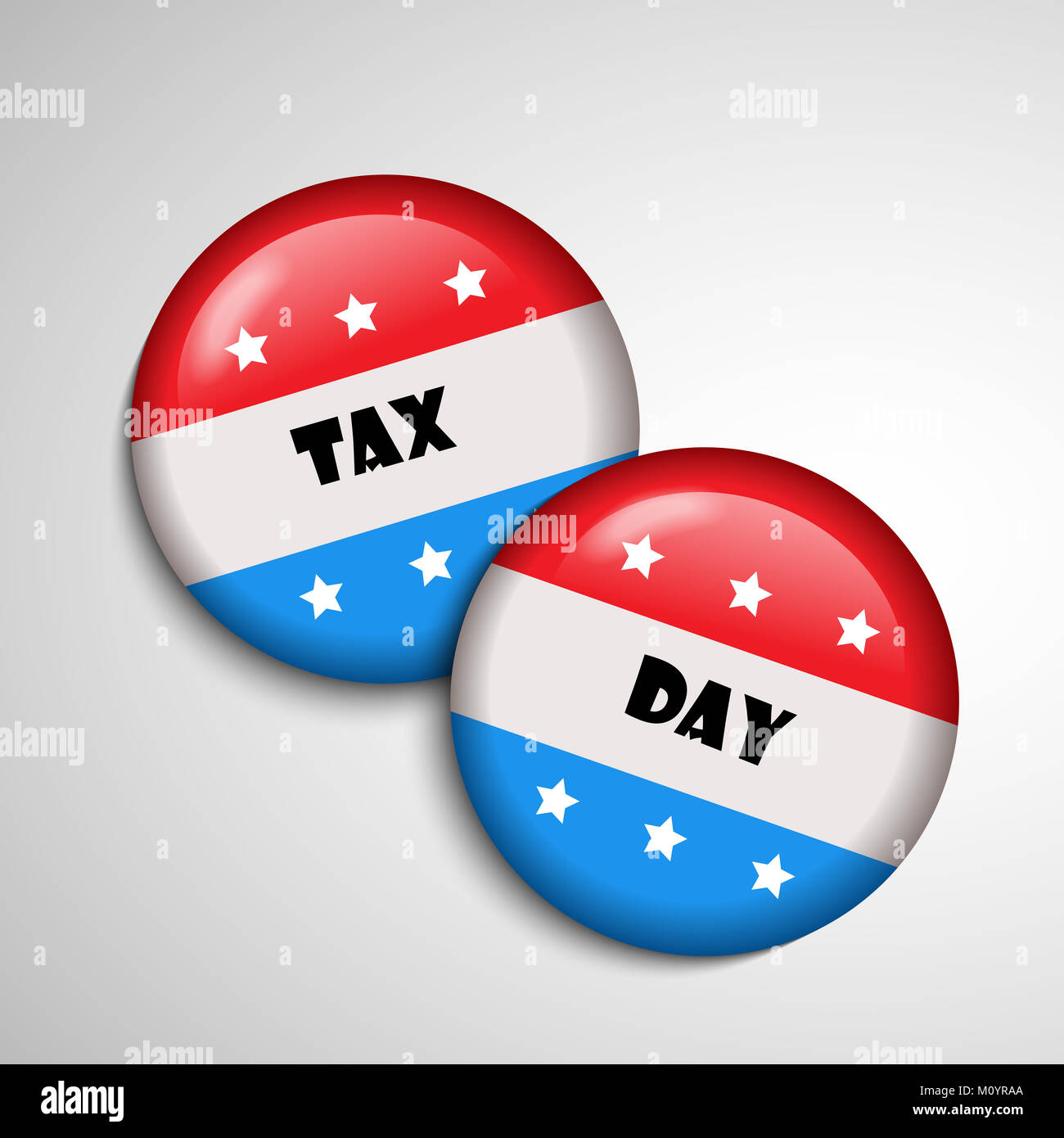 illustration of U.S.A Tax Day background Stock Photo - Alamy