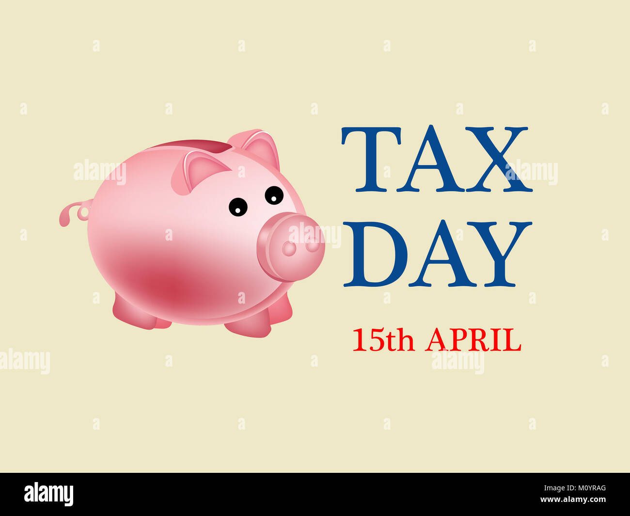 illustration of U.S.A Tax Day background Stock Photo - Alamy
