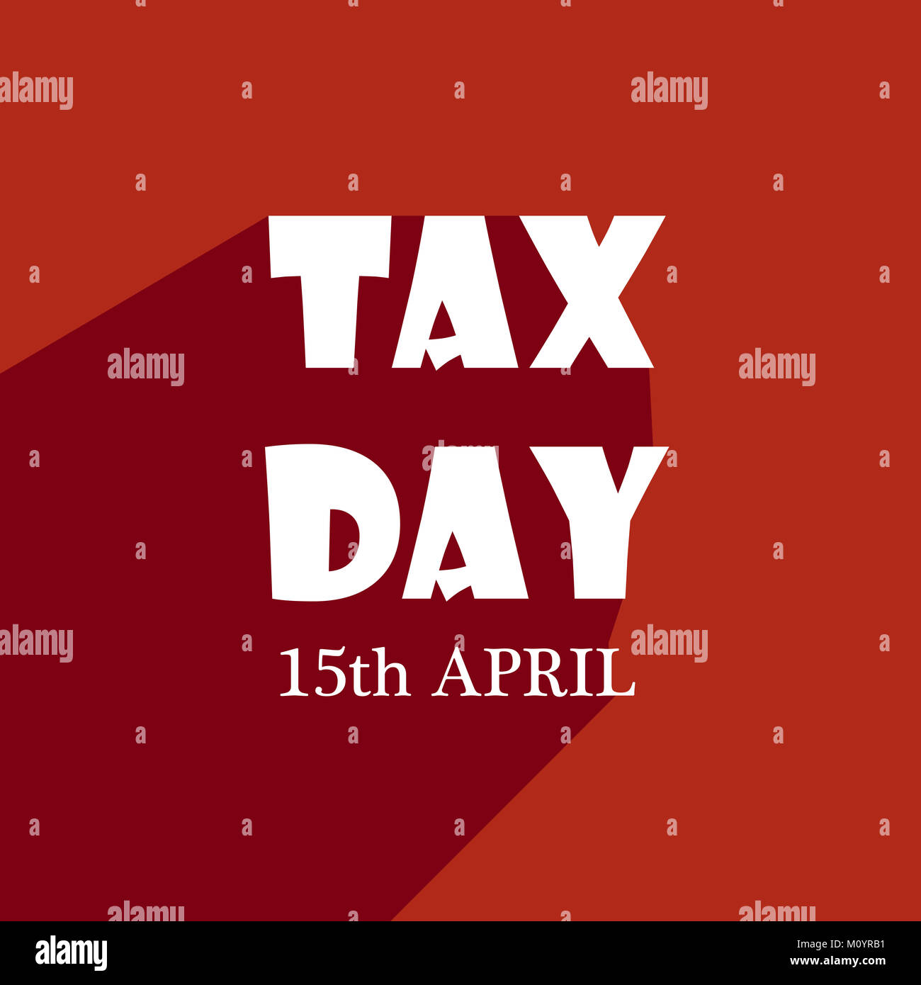 illustration of U.S.A Tax Day background Stock Photo - Alamy