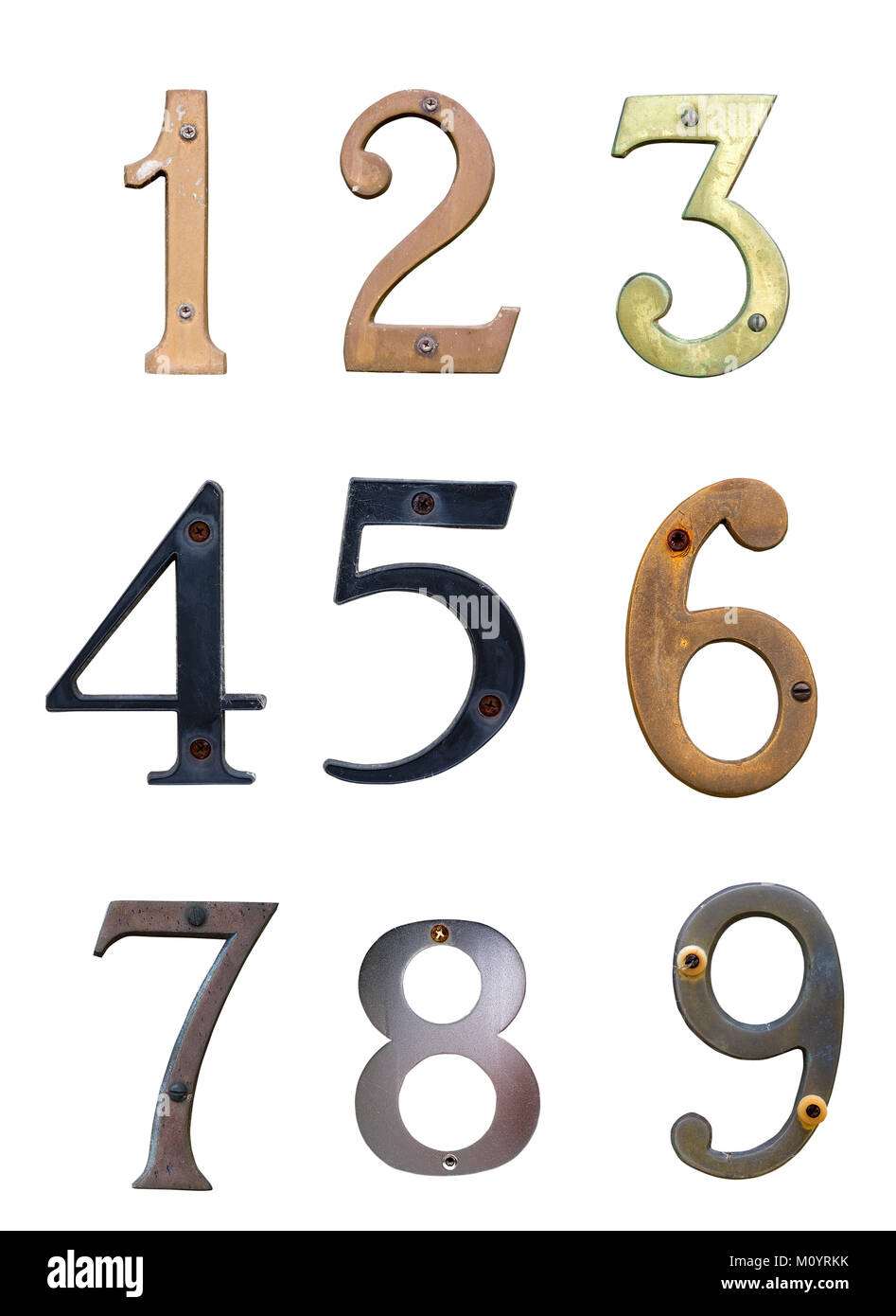 Old house number signs Stock Photo - Alamy