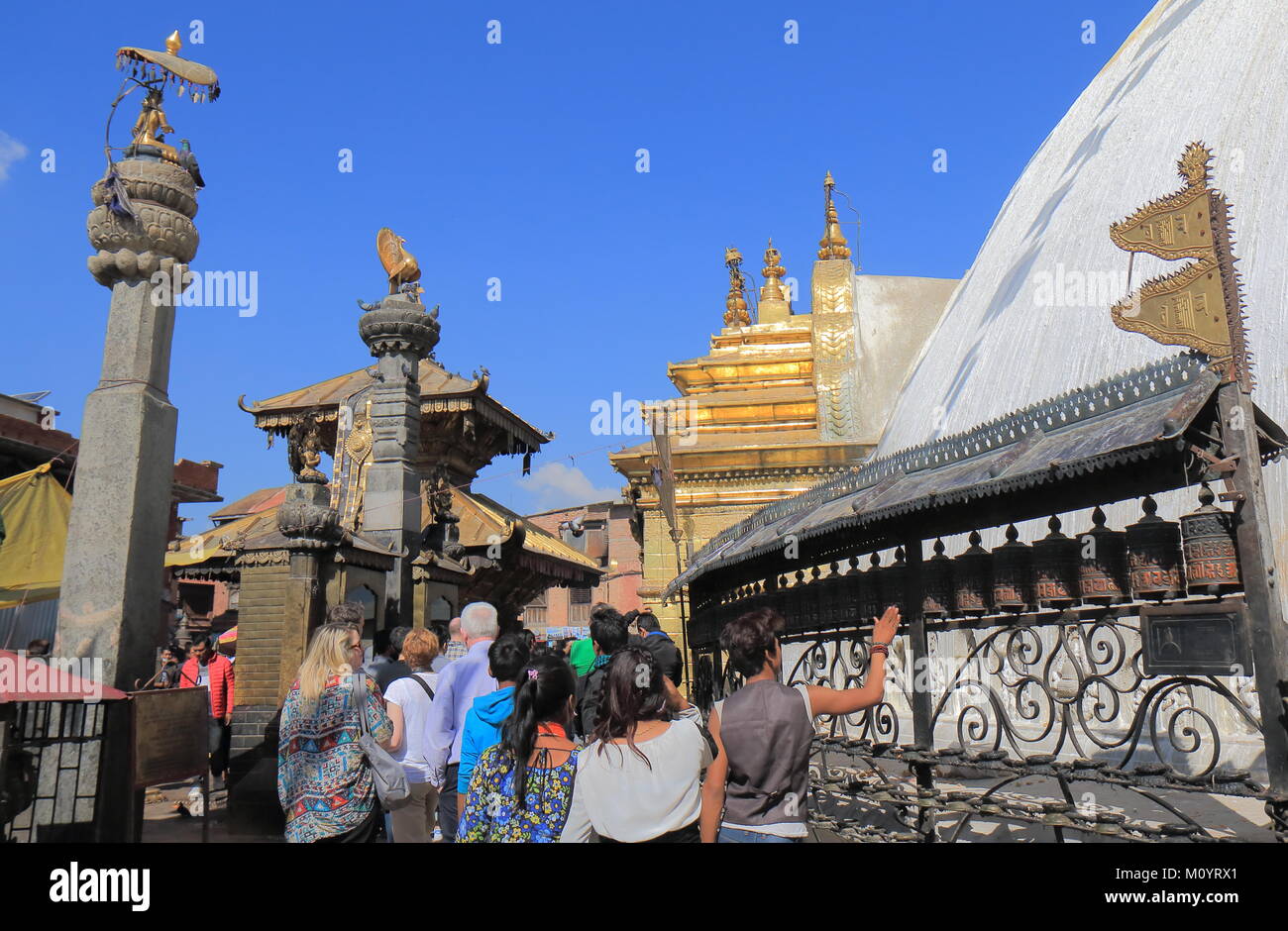 Nepali buddhist temple hi-res stock photography and images - Alamy