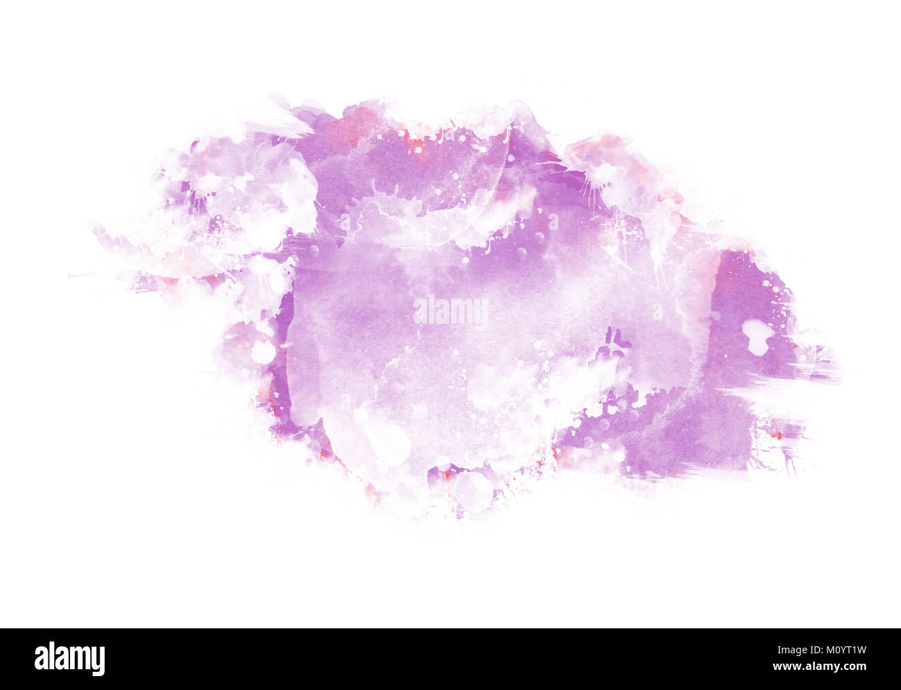 Purple water color graphic color brush strokes patches effect ...