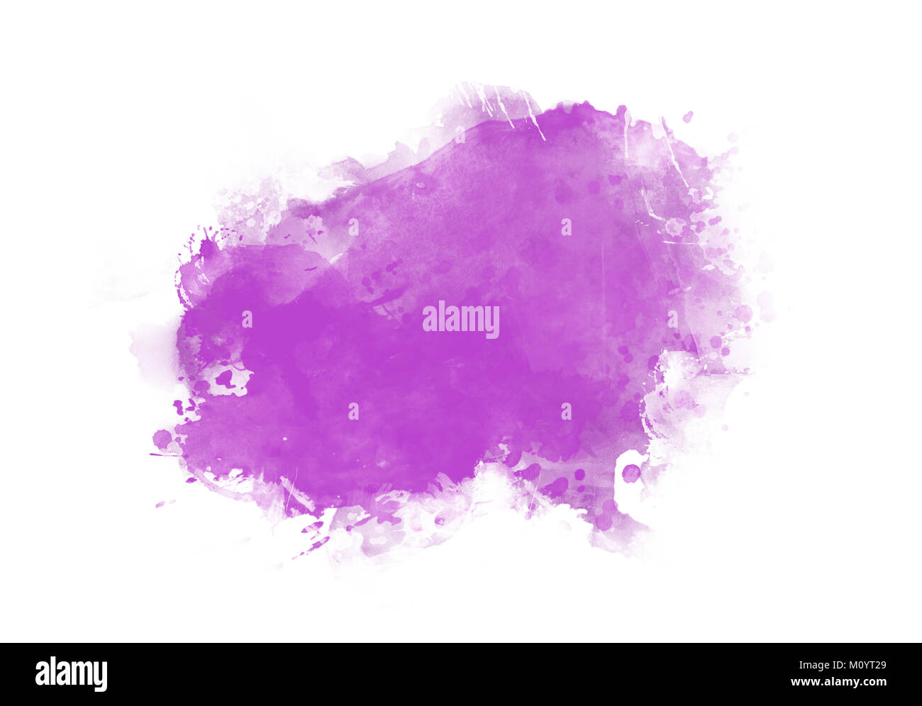 Purple water color graphic color brush strokes patches effect ...