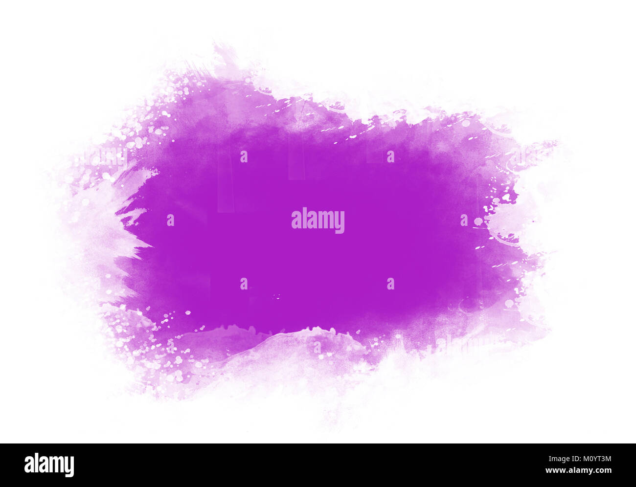 Purple water color graphic color brush strokes patches effect ...