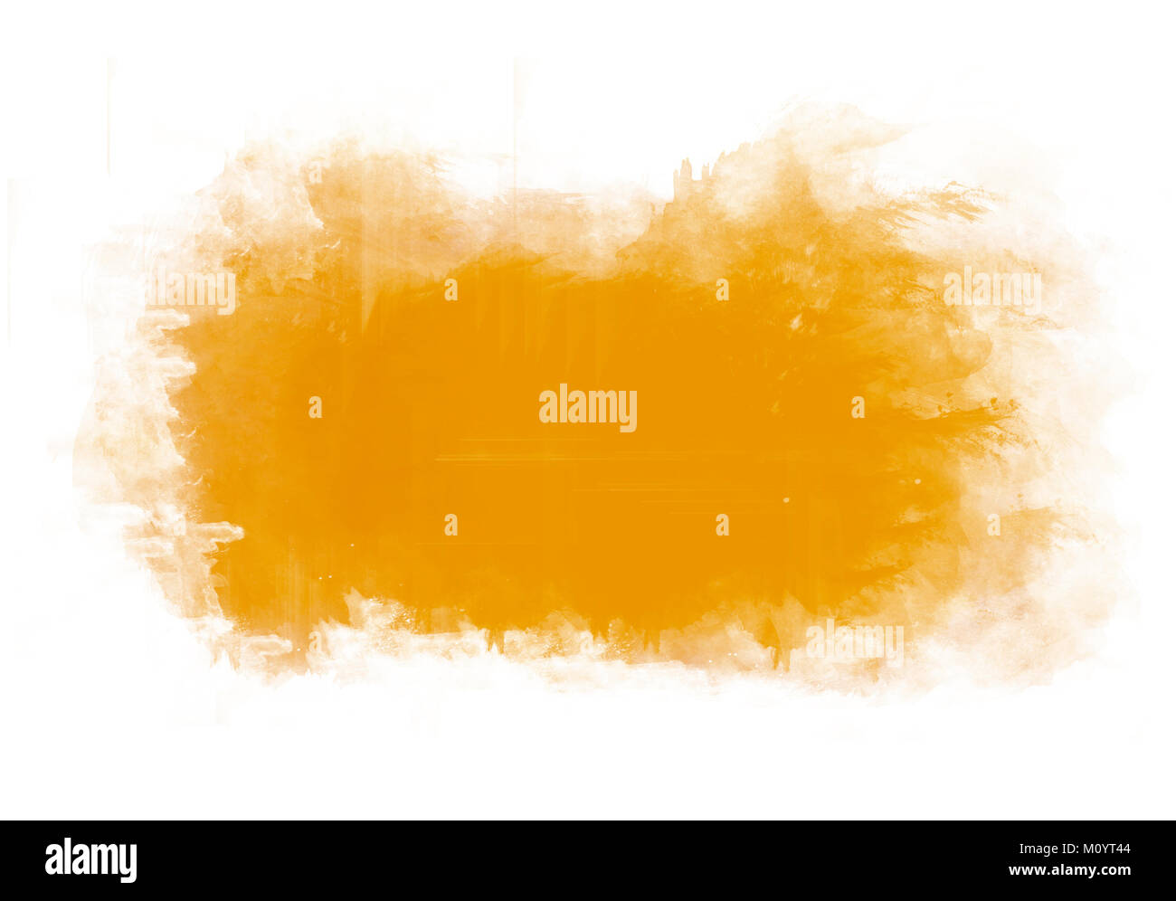Orange water color graphic color brush strokes patches effect ...