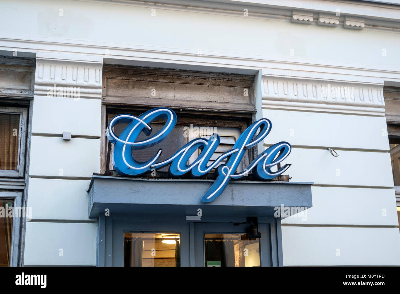 Neon cafe sign cake hi-res stock photography and images - Alamy