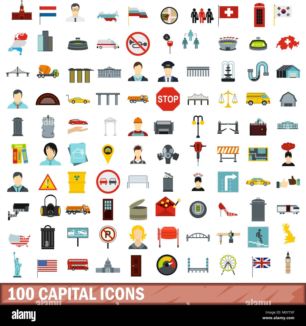 100 capital icons set, flat style Stock Vector Image & Art - Alamy 100 capital icons set, flat style Stock Vector Image & Art - Alamy