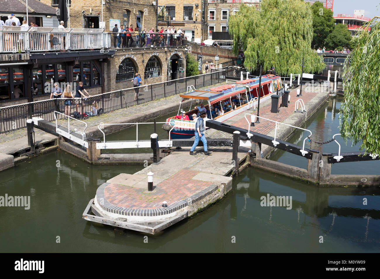Camden lock London Regents canal Stock Photo - Alamy