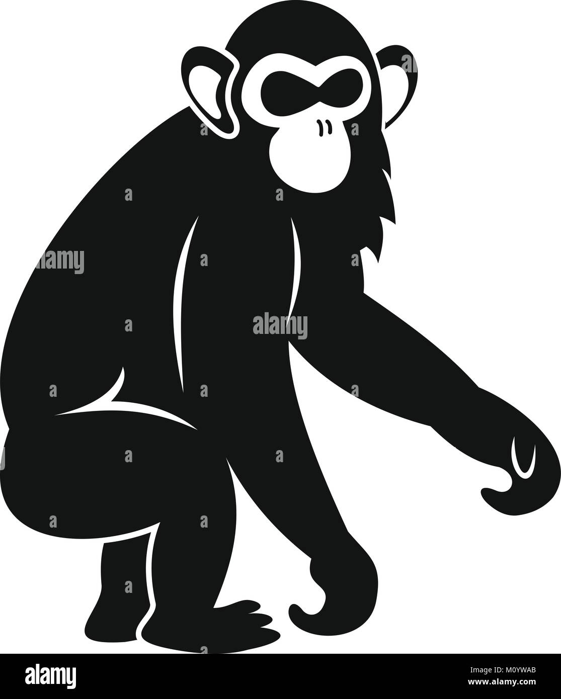 Macaque icon, simple style Stock Vector Image & Art - Alamy