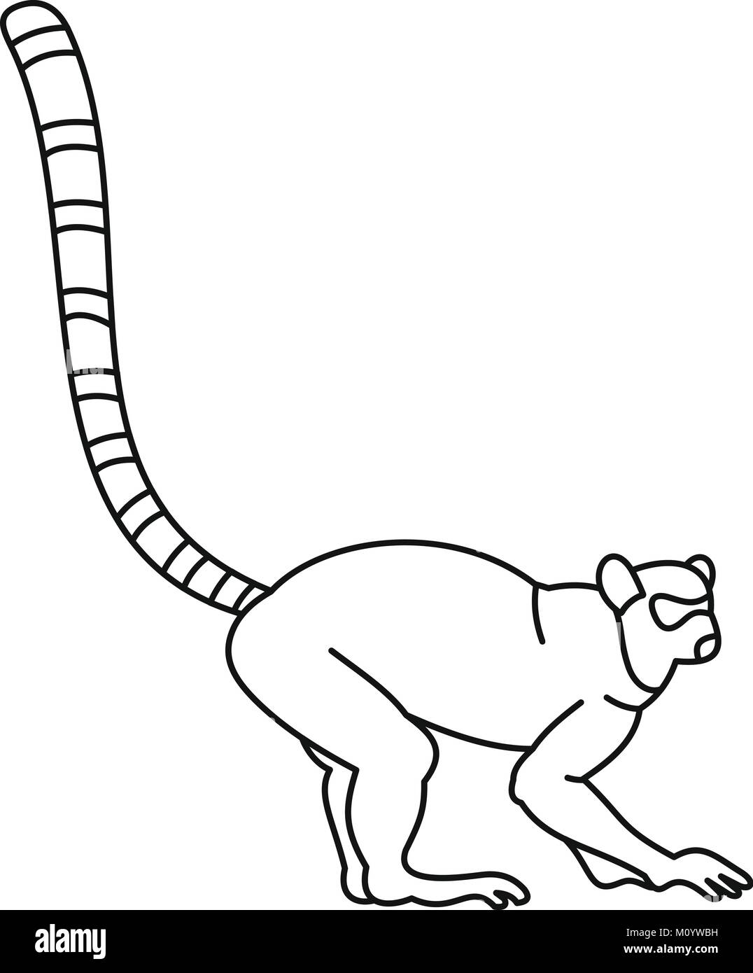 Monkey icon, outline Stock Vector Image & Art - Alamy