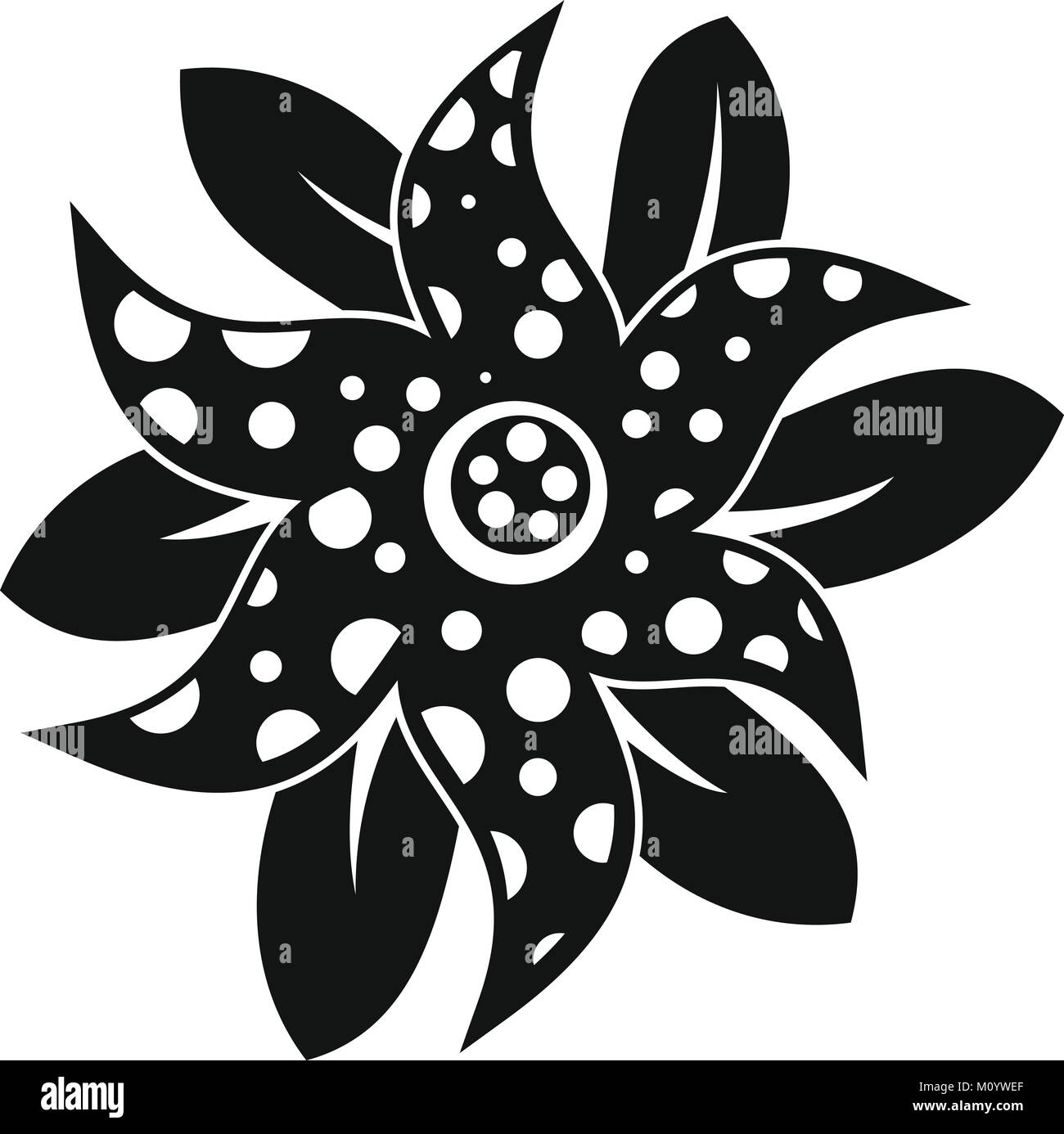 Flower icon, simple style Stock Vector Image & Art - Alamy