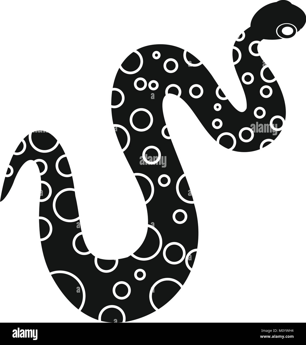 Dotted snake icon, simple style Stock Vector Image & Art - Alamy