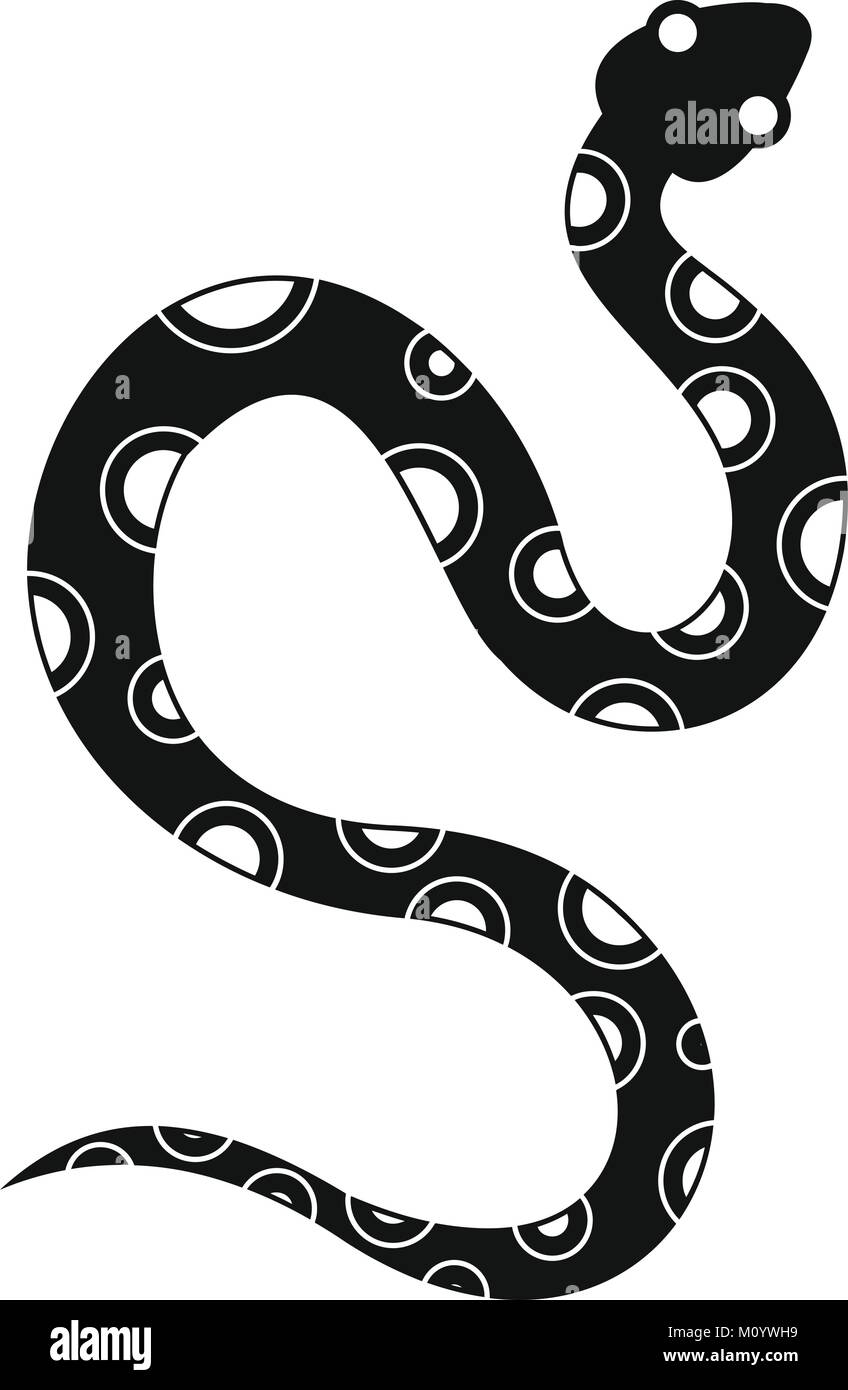 Venomous snake icon, simple style Stock Vector Image & Art - Alamy