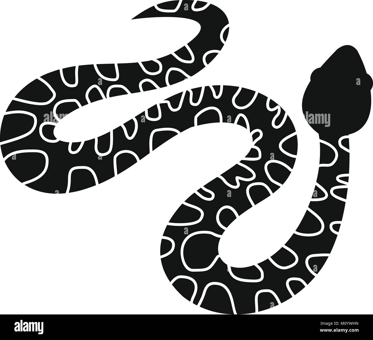 Spotted snake icon, simple style Stock Vector Image & Art - Alamy