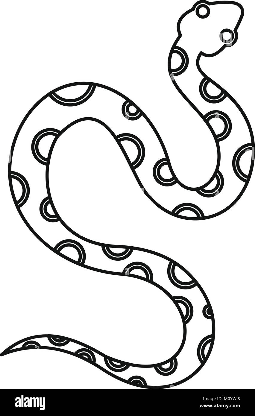 Venomous snake icon, outline style Stock Vector Image & Art - Alamy Venomous snake icon, outline style Stock Vector Image & Art - Alamy