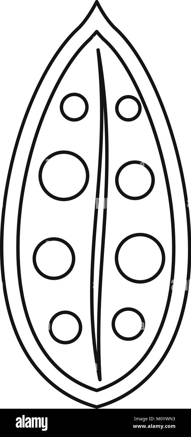 Cocoa pod icon, outline style Stock Vector Image & Art - Alamy