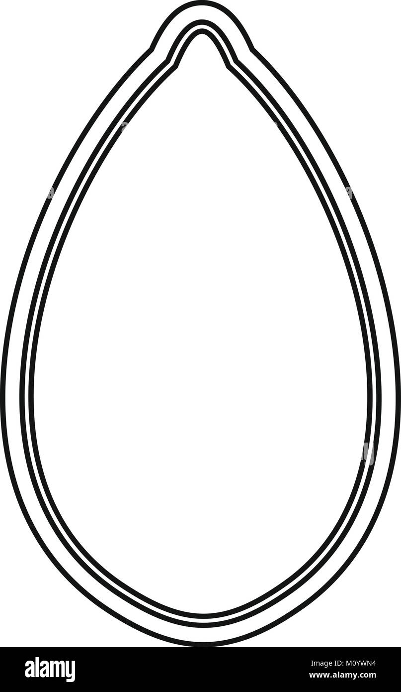 Pumpkin seed icon, outline style Stock Vector Image & Art - Alamy