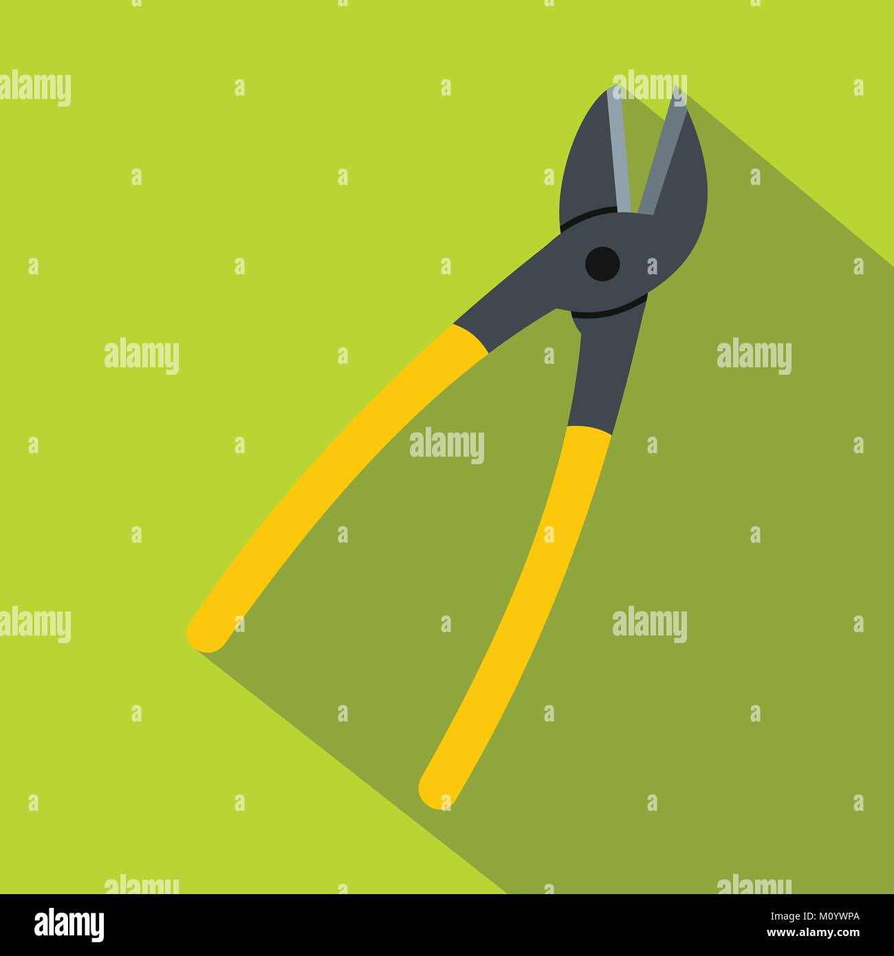 Old pruning shears Stock Vector Images - Alamy