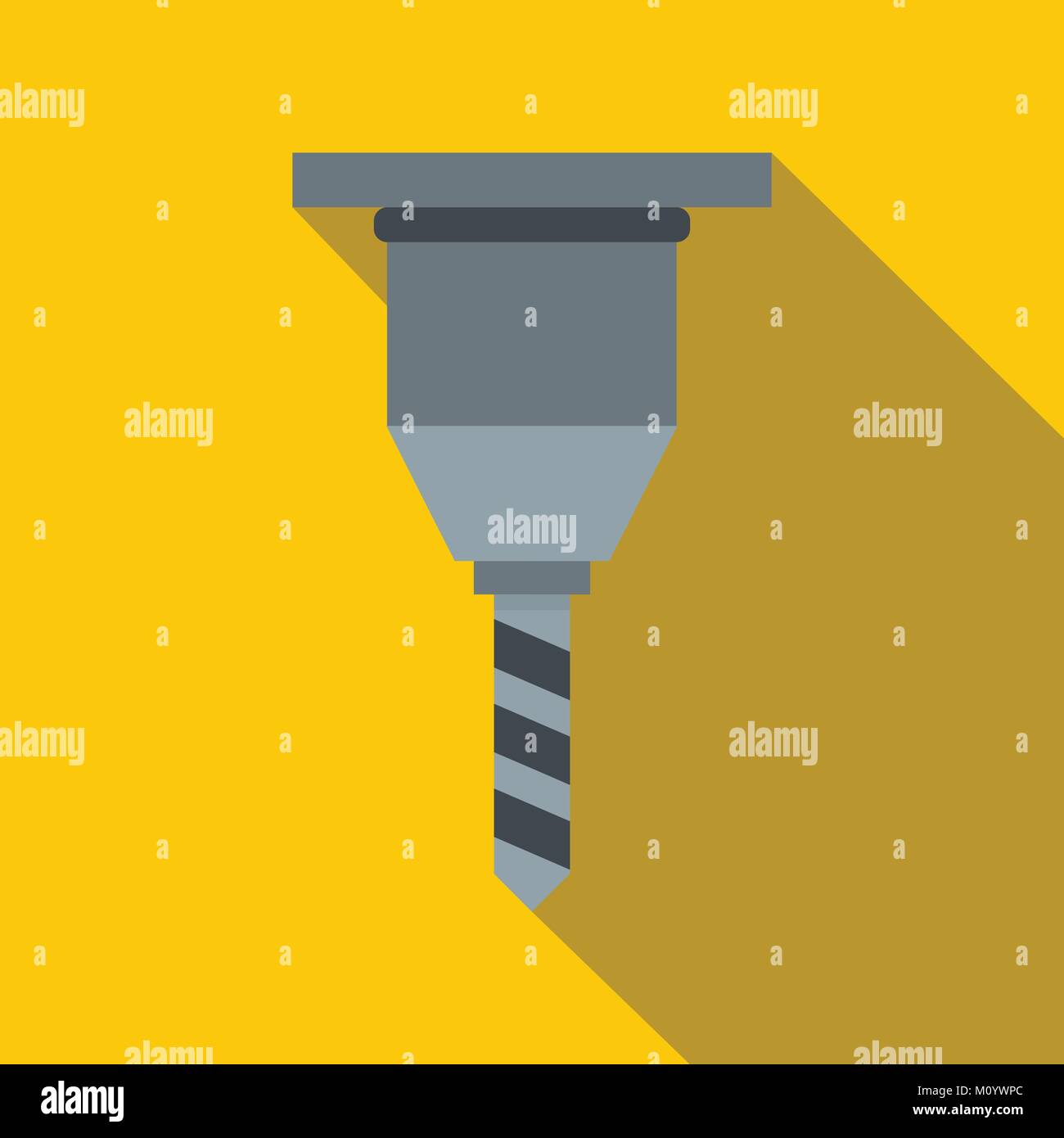 Drill bit boring hole Stock Vector Images - Alamy
