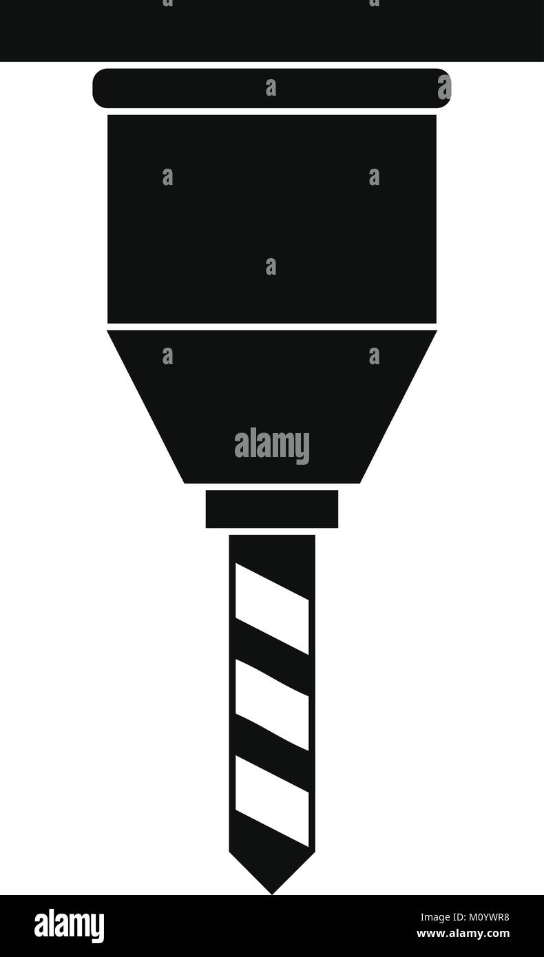 Drill bit icon, simple style Stock Vector Image & Art - Alamy