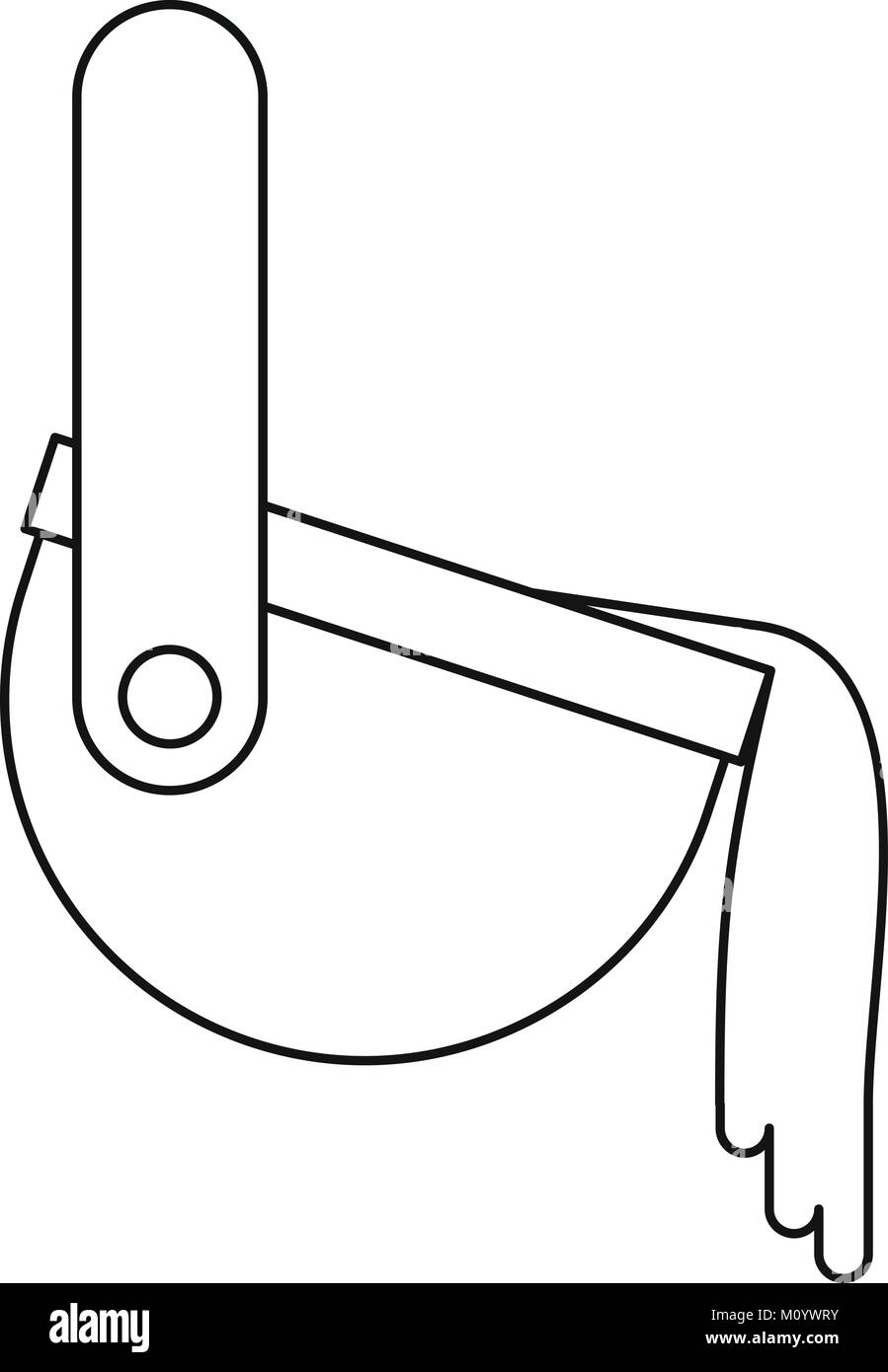 Molten metal poured from ladle icon, outline style Stock Vector Image ...