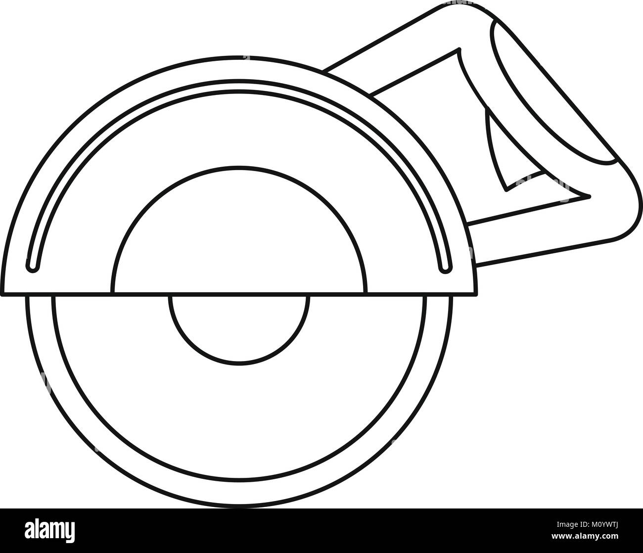 Cut off machine icon, outline style Stock Vector Image & Art - Alamy