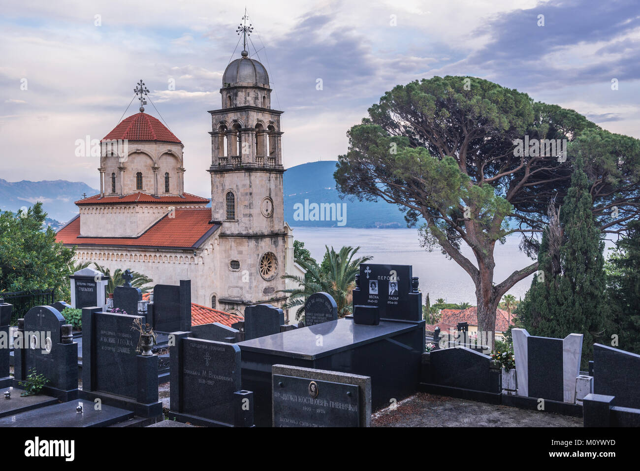 Cemetery and Great Temple of Dormition of Mother of God in Savina ...
