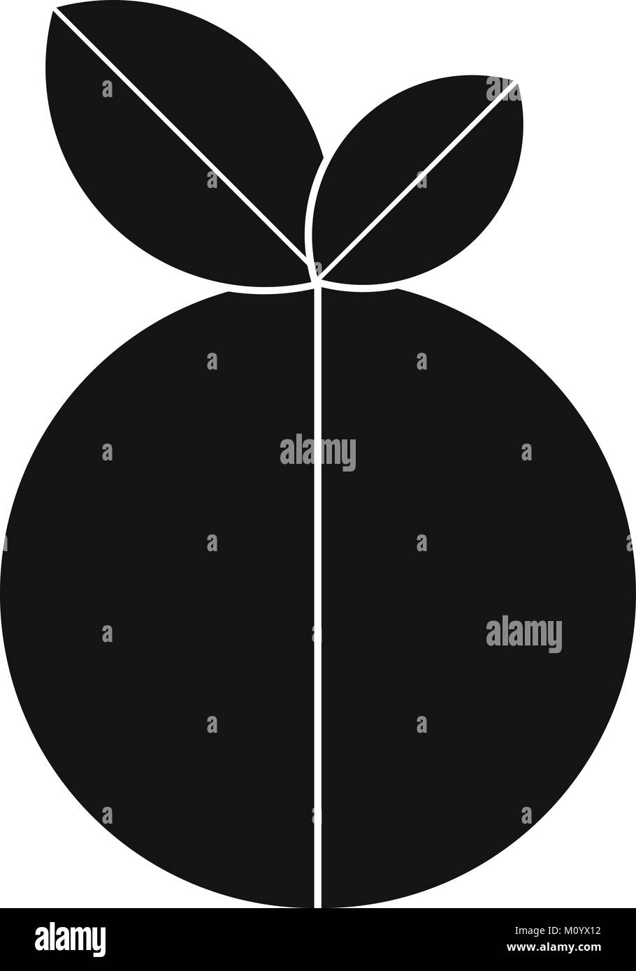 Round apple icon, simple style Stock Vector Image & Art - Alamy