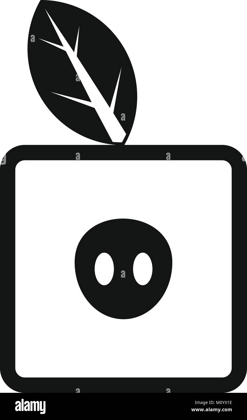Square apple icon, simple style Stock Vector Image & Art - Alamy
