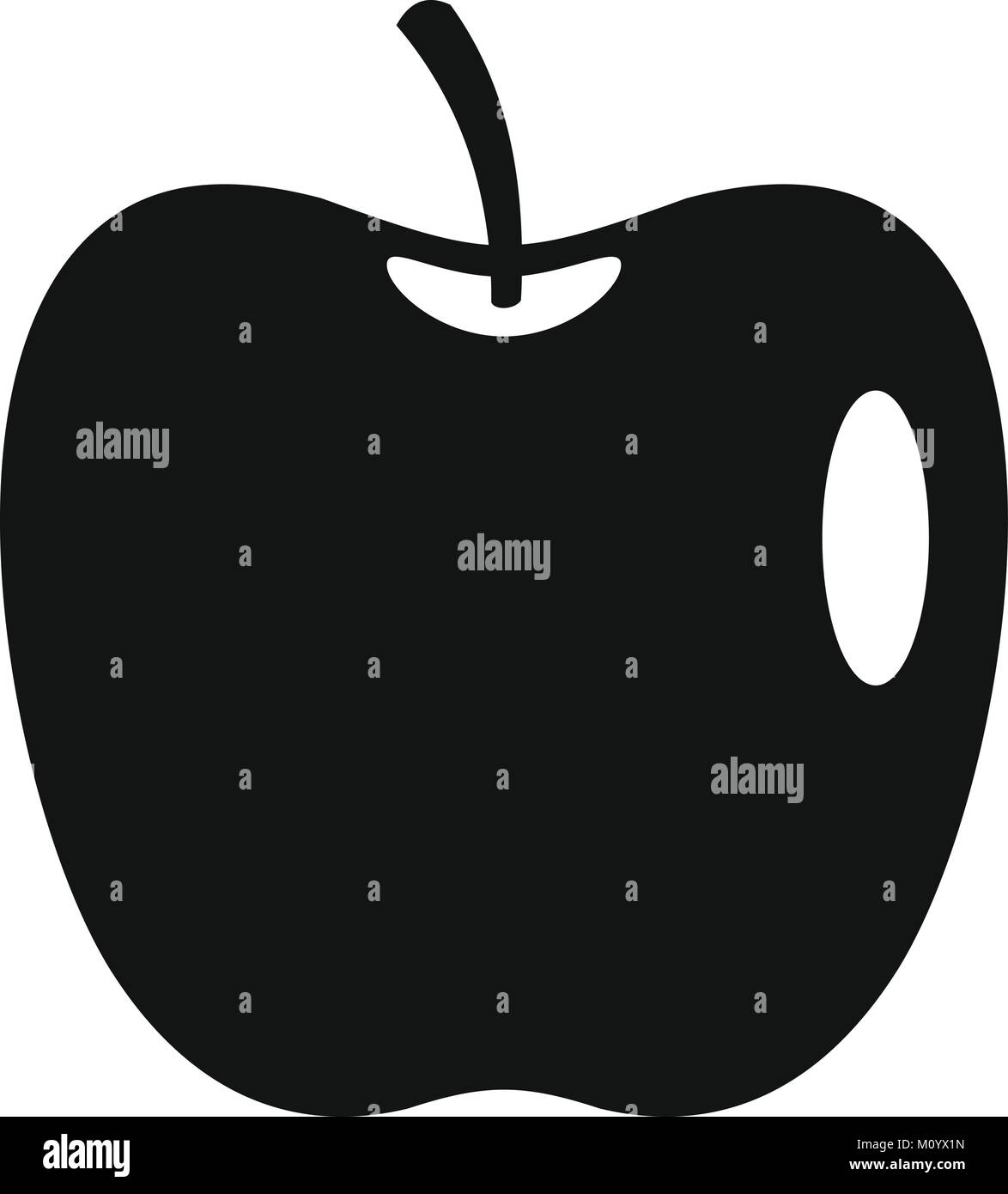 Glossy apple icon, simple style Stock Vector Image & Art - Alamy