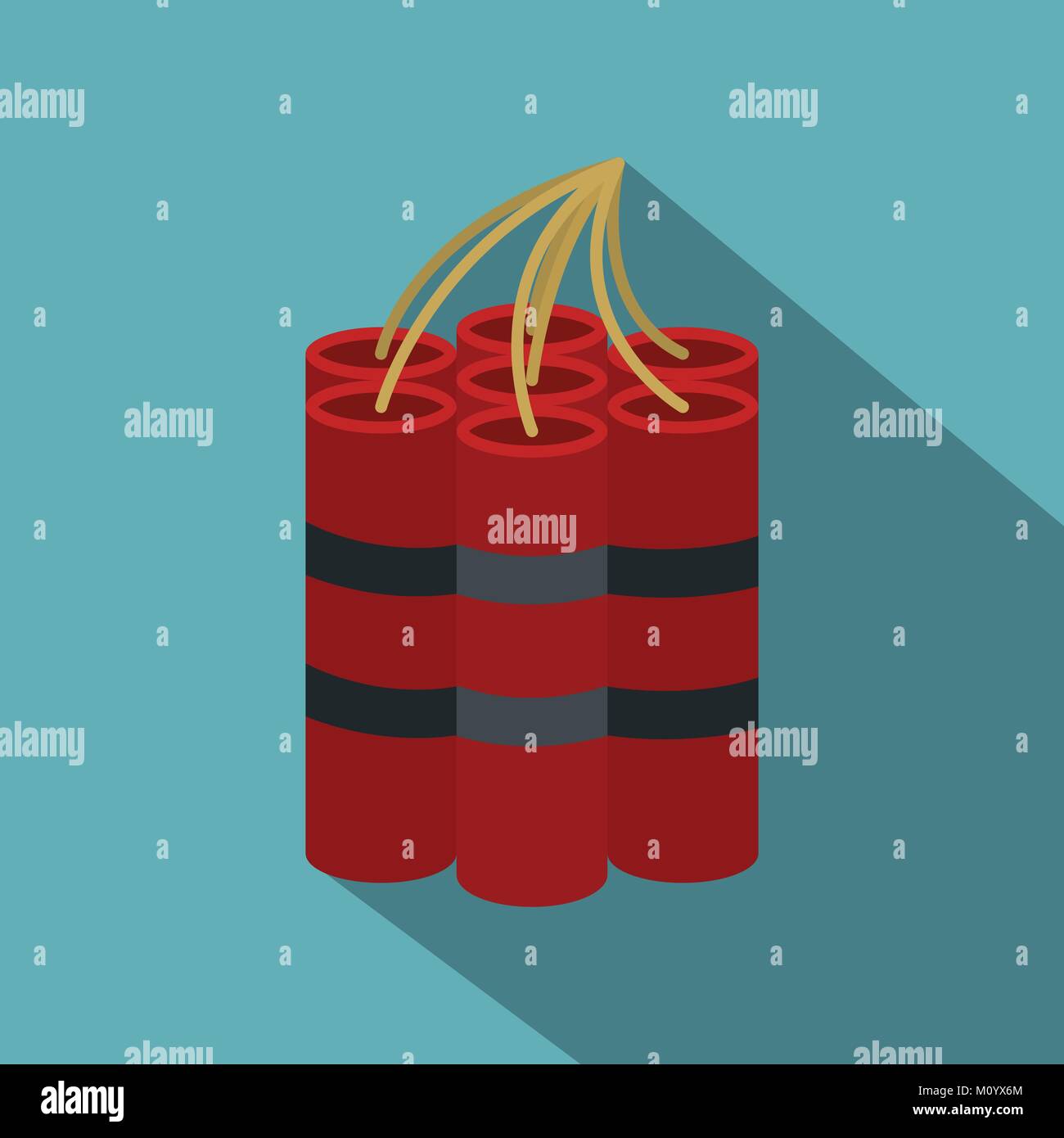 Red dynamite sticks icon, flat style Stock Vector Image & Art - Alamy