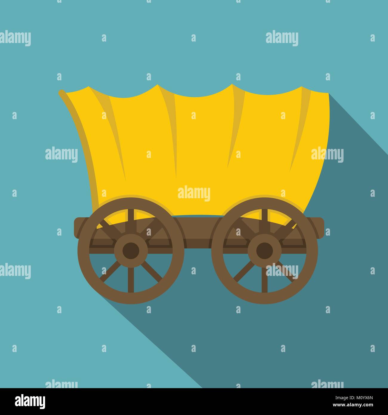 American covered wagon Stock Vector Images - Alamy