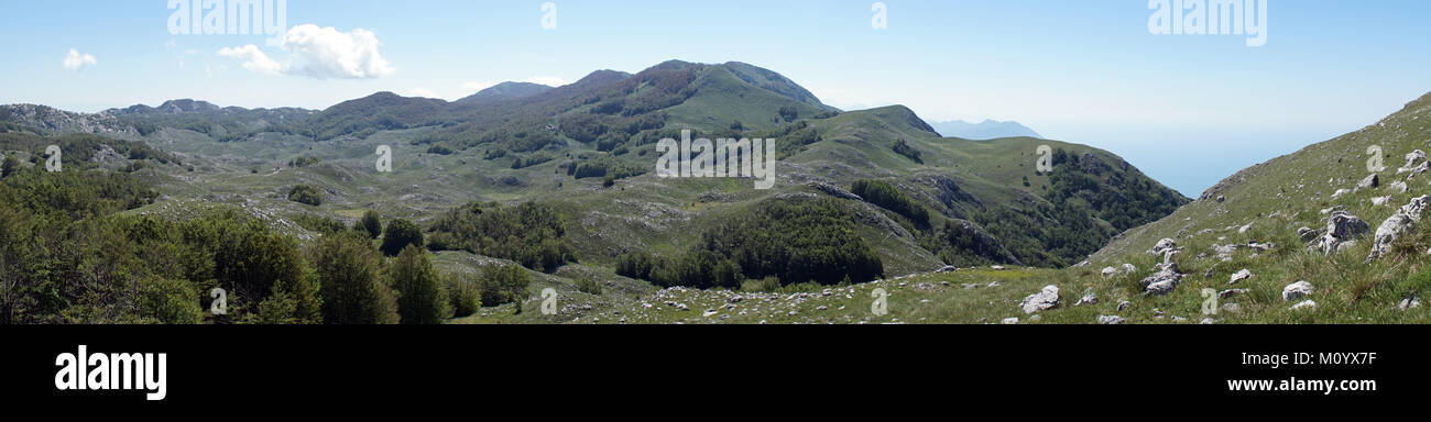 Panorama of mountain near Adriatic coast of Montenegro Stock Photo - Alamy