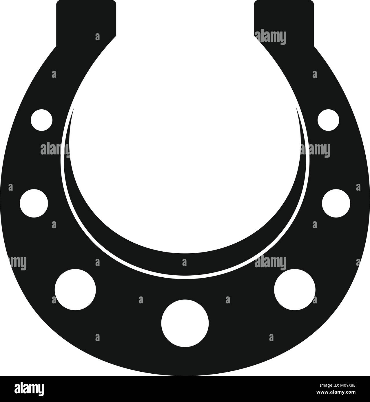 Horseshoe icon, simple style Stock Vector Image & Art - Alamy