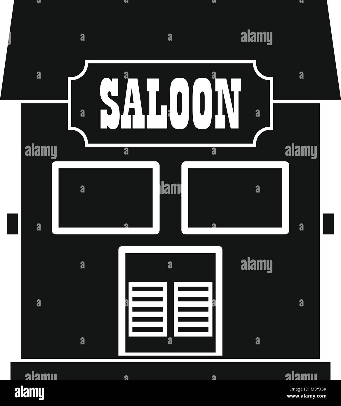 Western saloon icon, simple style Stock Vector Image & Art - Alamy