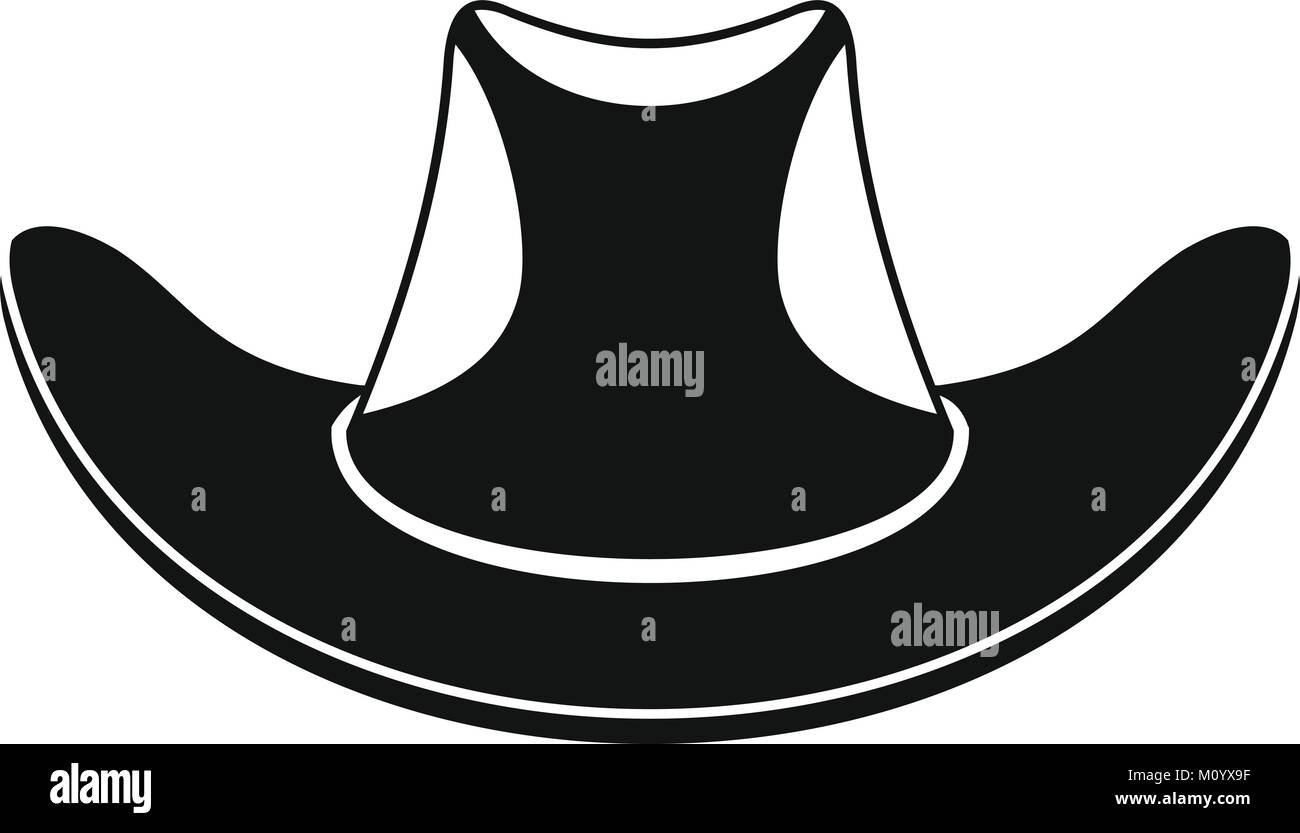 Cowboy hat icon, simple style Stock Vector Image & Art - Alamy