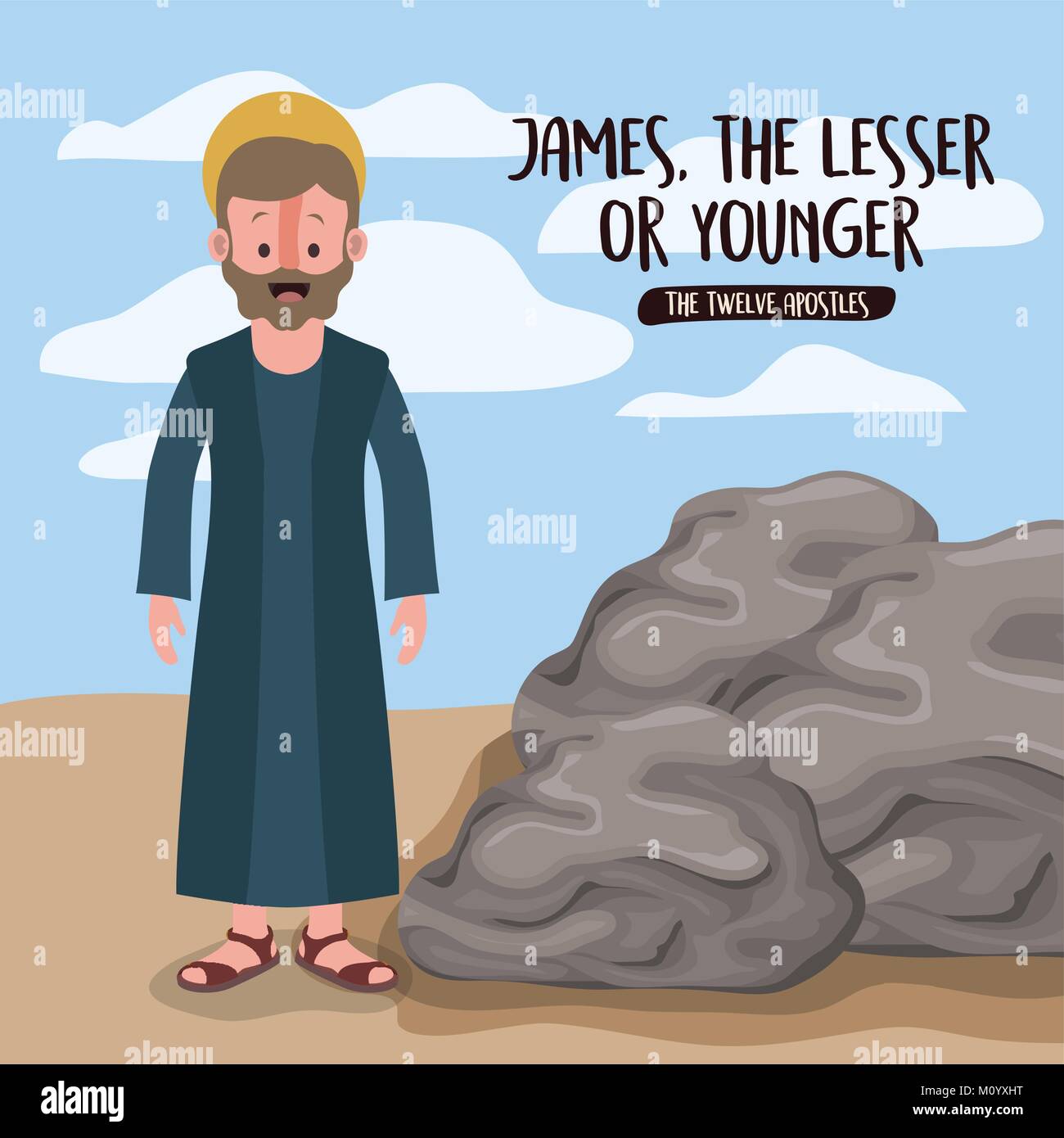 the twelve apostles poster with james the lesser in scene in desert ...