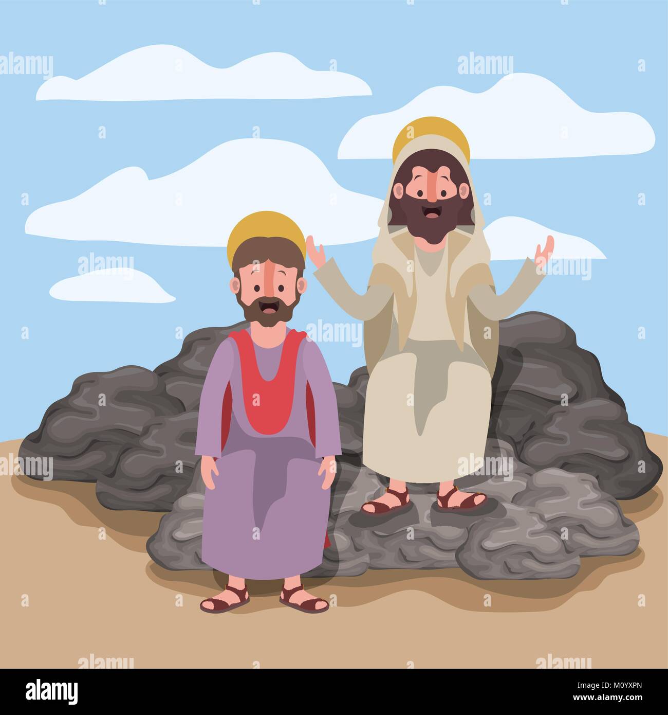 Apostle matthew christ Stock Vector Images - Alamy