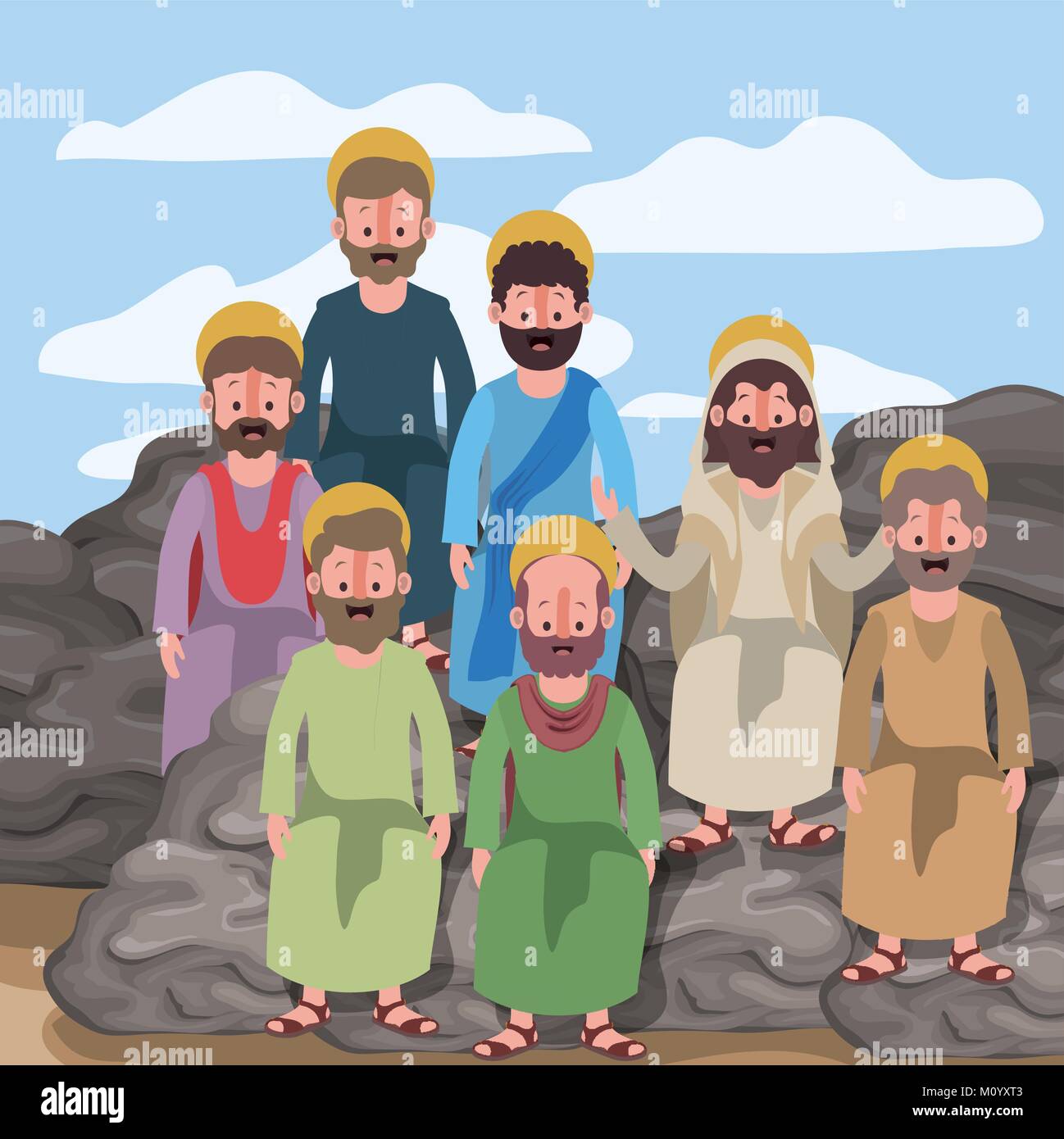 Twelve apostle in bible Stock Vector Images - Alamy