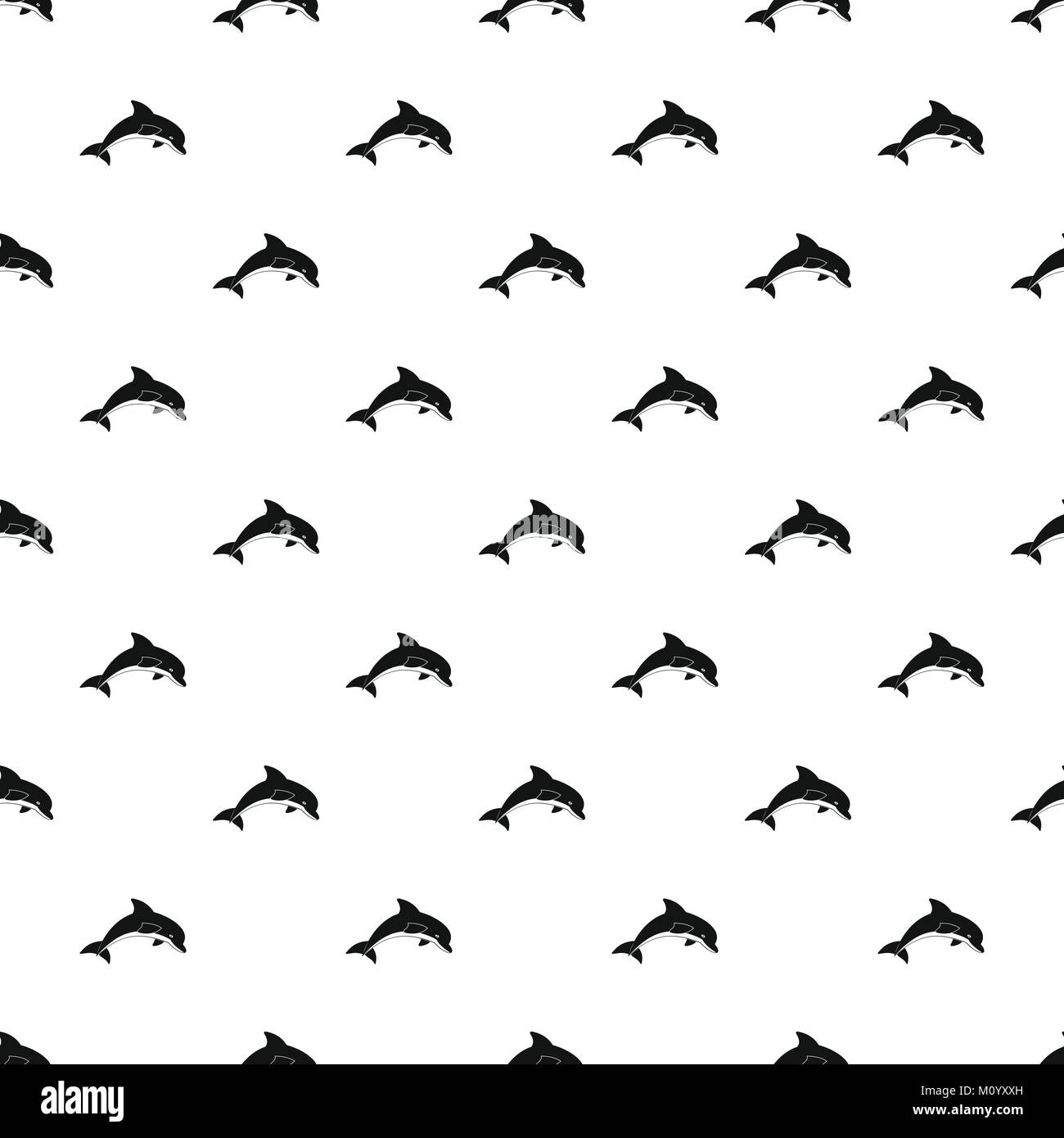 Whale animal pattern seamless Black and White Stock Photos & Images - Alamy