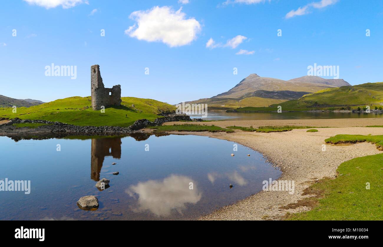 Ardvreck Castle, Loch Assynt, Scotland Stock Photo - Alamy
