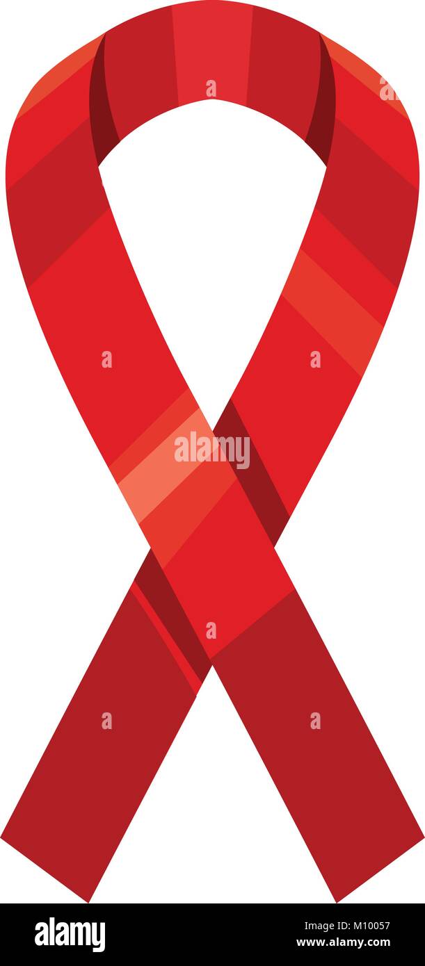 Red ribbon icon, cartoon style Stock Vector Image & Art - Alamy