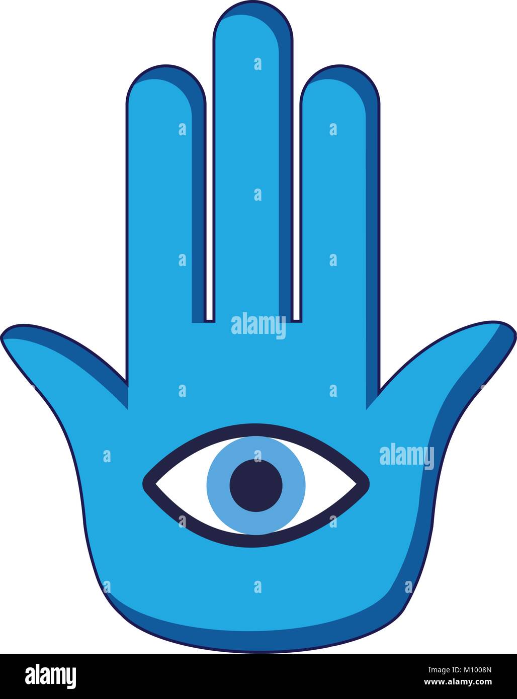 Blue hamsa eye Stock Vector Images - Alamy