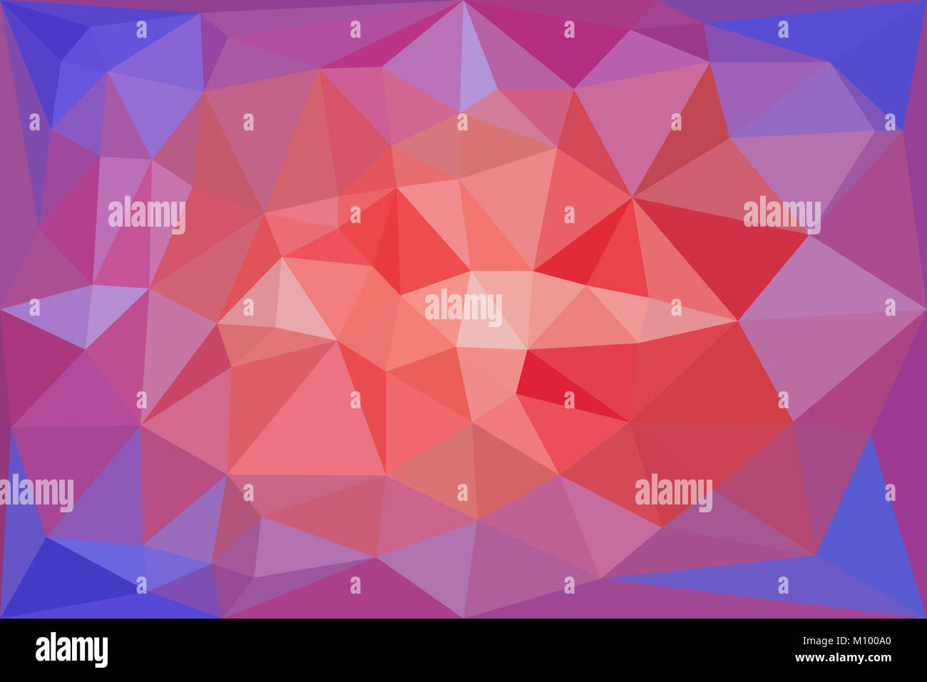 Red, light red and blue triangular pattern - triangles mosaic Stock ...