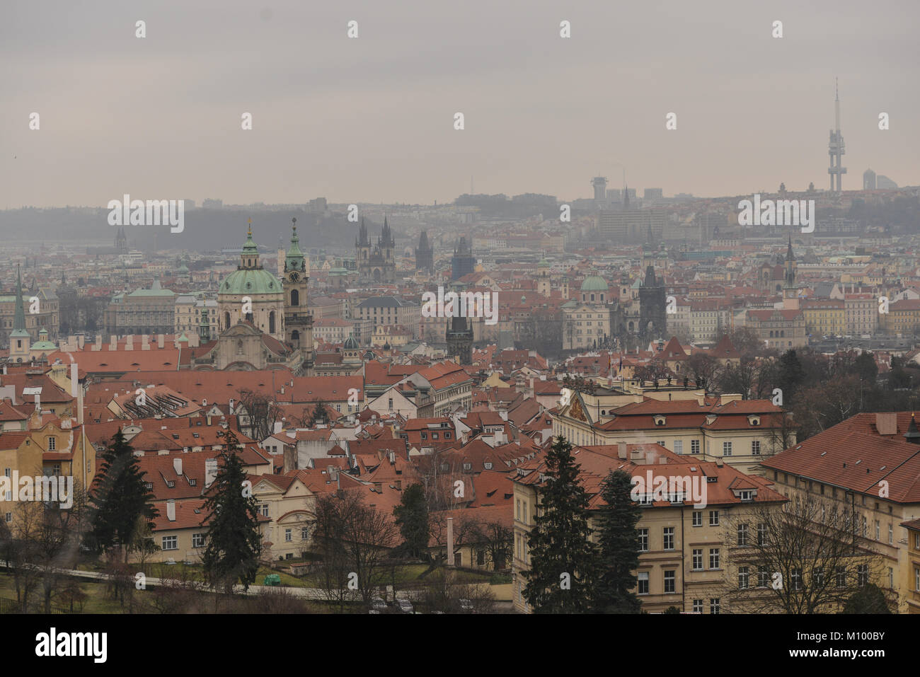 City from above, Prague, Czech Republic, January 2018 Stock Photo - Alamy