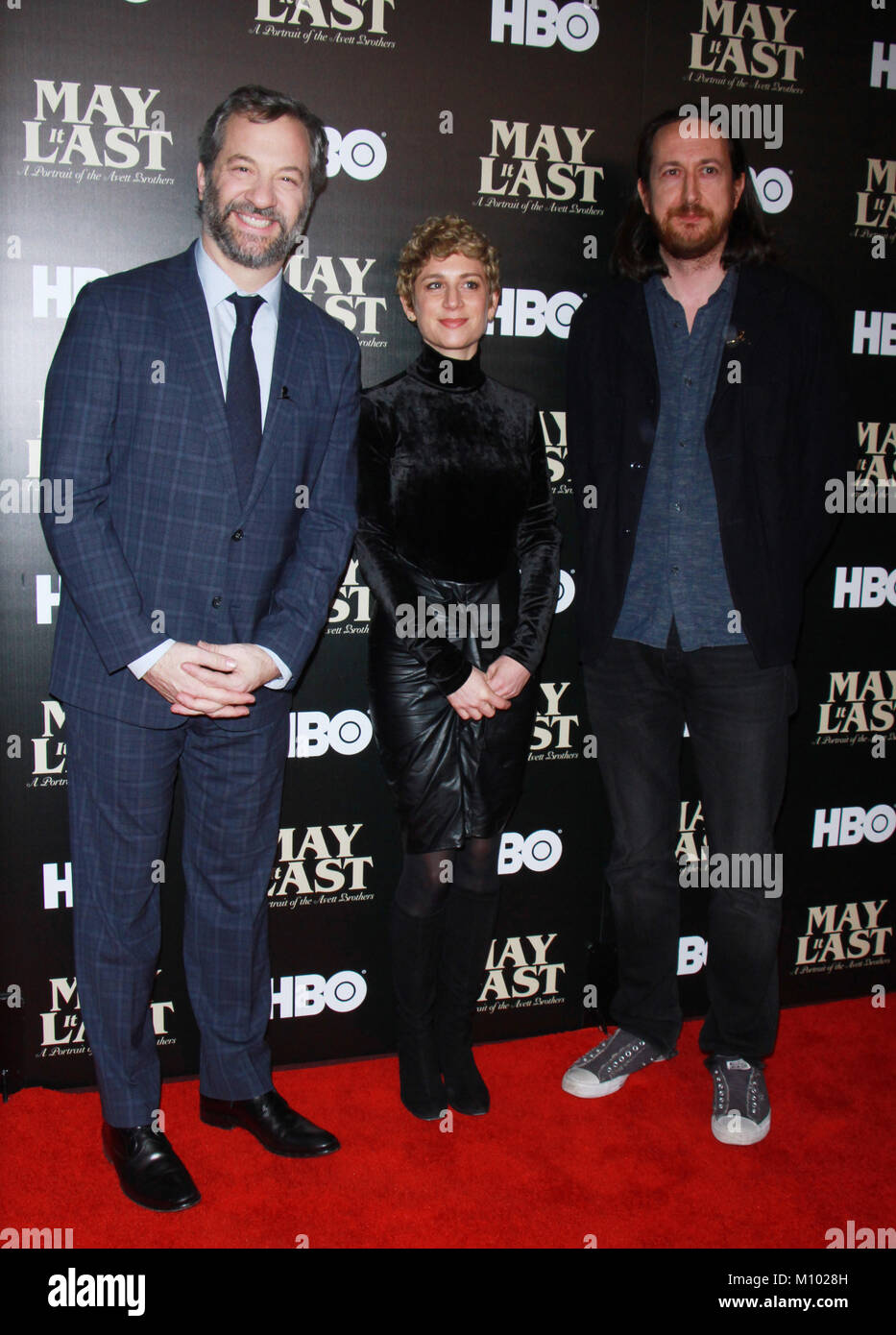 NEW YORK, NY January 24, 2018: Judd Apatow, Michael Bonfiglio attend ...